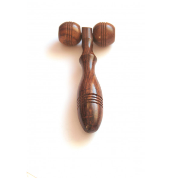 Wooden hand held Ball Massager