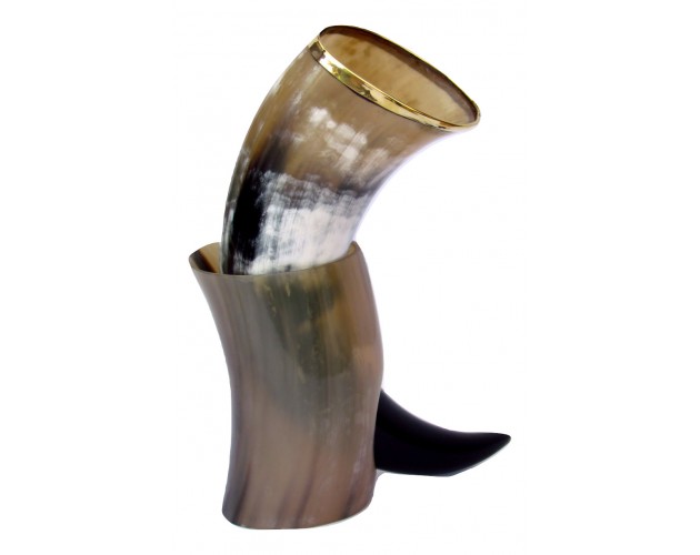 Viking Drinking Horn Mug With Stand | Magnus