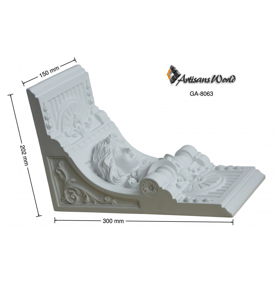 Angel's Face Polyurethane Corbels for home decoration Pack Size Single