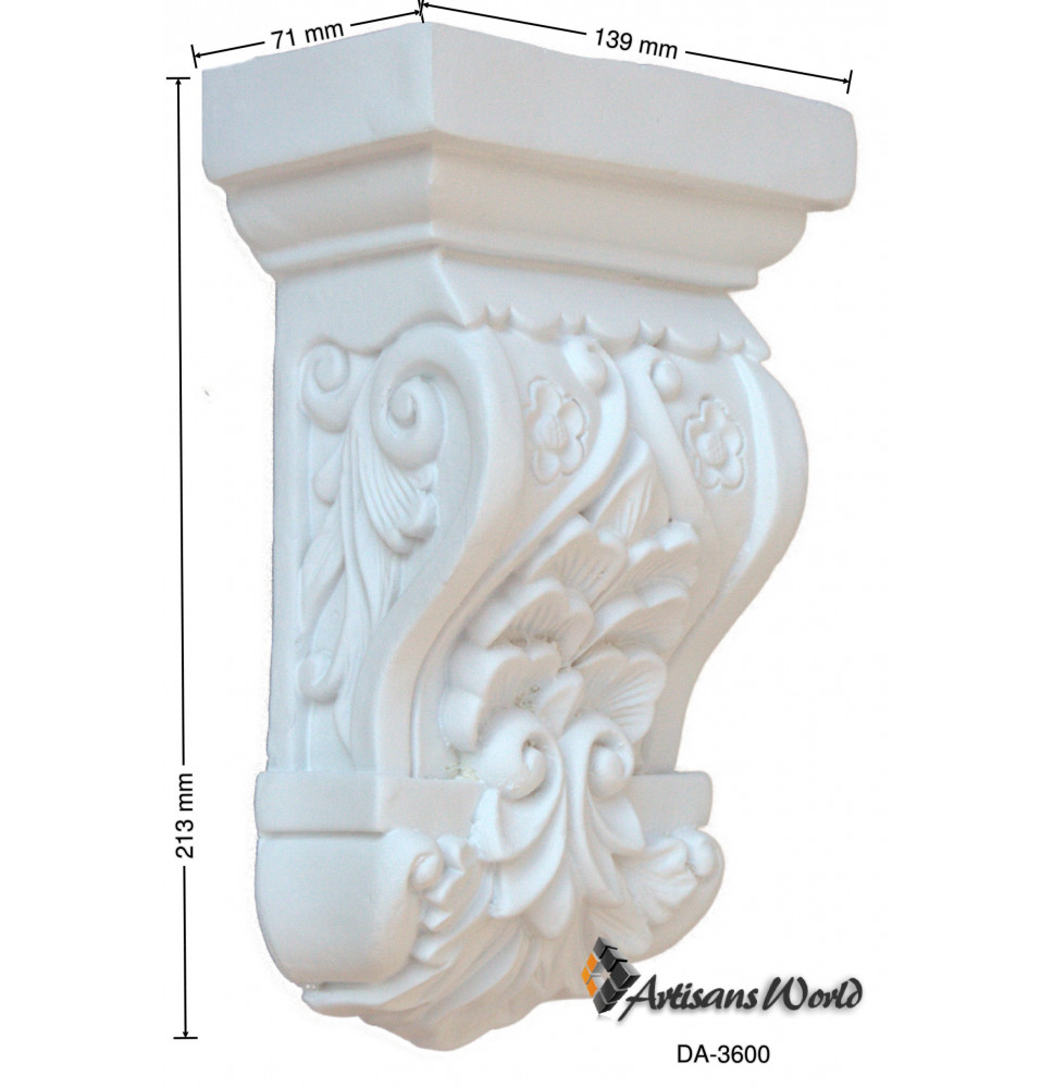 Highly Detailed Polyurethane Corbels for home decoration Pack Size Single